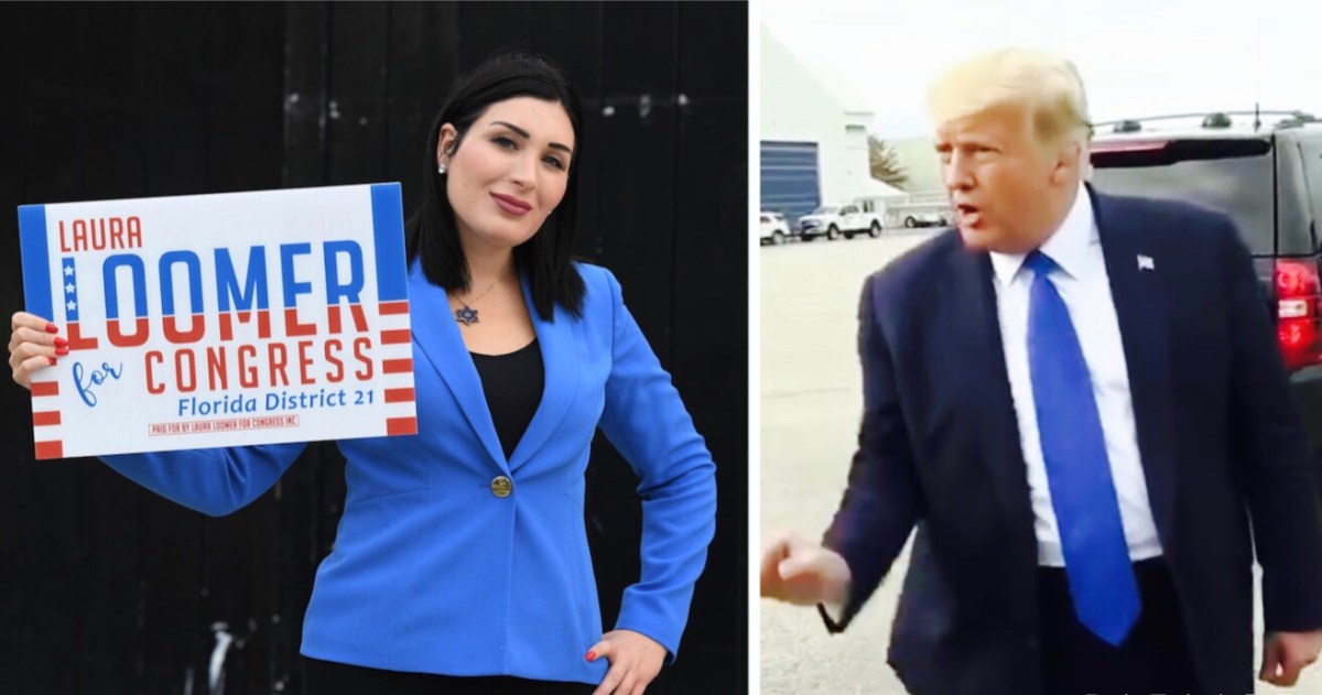 President Trump voted Laura Loomer for Congress in West Palm Beach ...