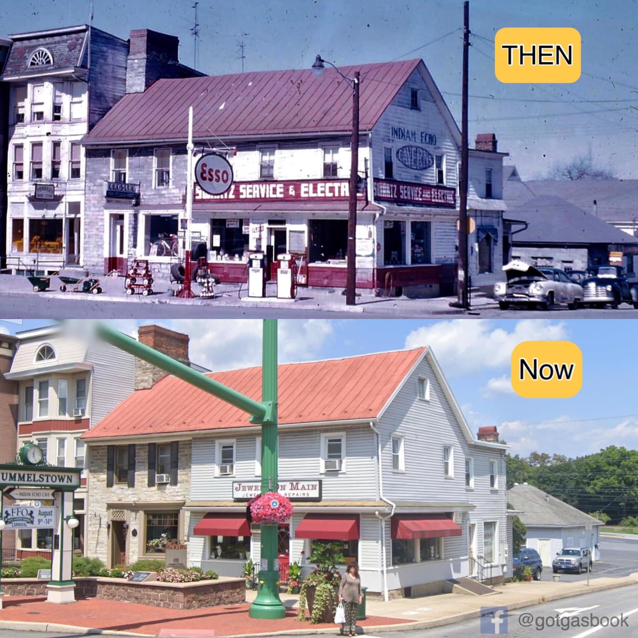 Historic childhood home of Newt Gingrich and Esso Station in ...