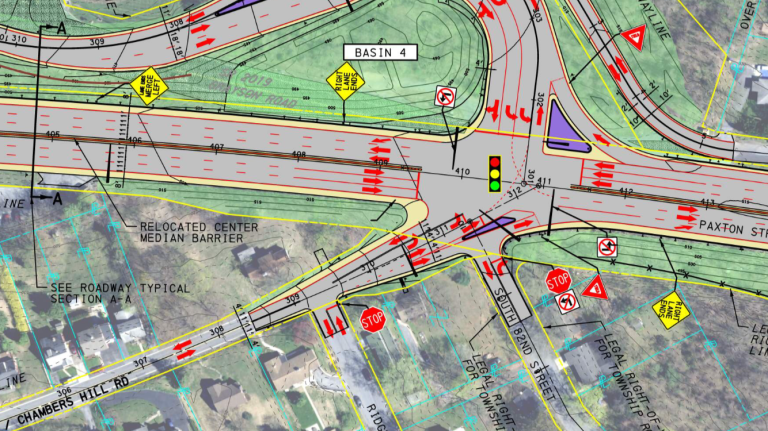 Major road construction on US 322 near Chambers Hill is projected to be ...